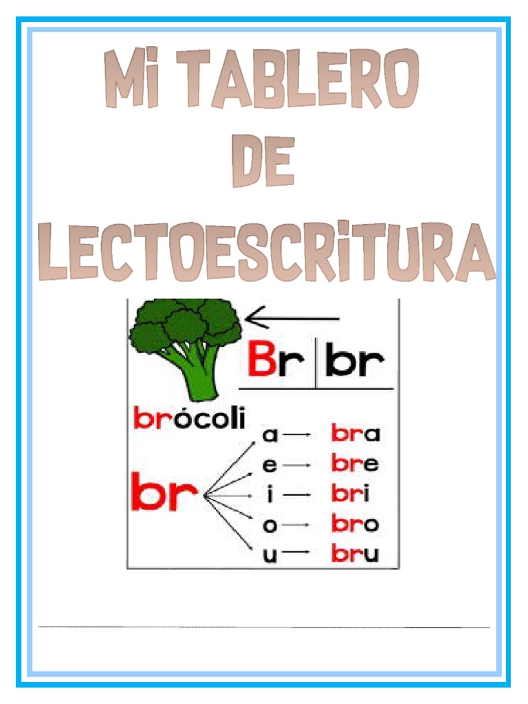 Mi Tablero de Lectoescritura - BR | PDF