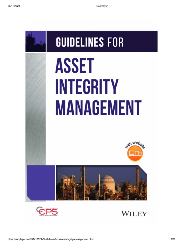 Guidelines For Asset Integrity Managemen Sample | PDF