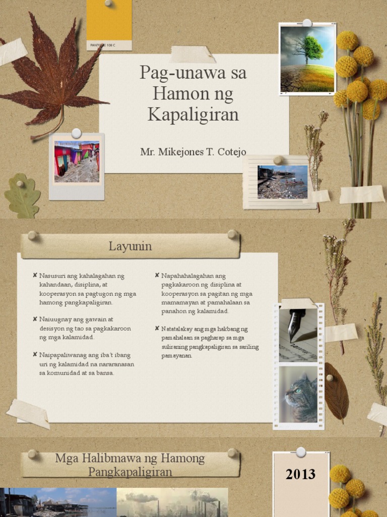 Pag Unawa Sa Hamon NG Kapaligiran | PDF