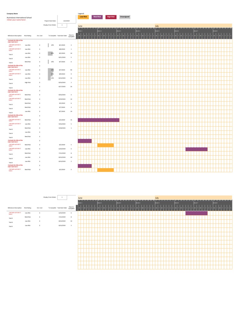 BSBPMG421 - Project Schedule Template-V1 | PDF | Computing | Computer ...