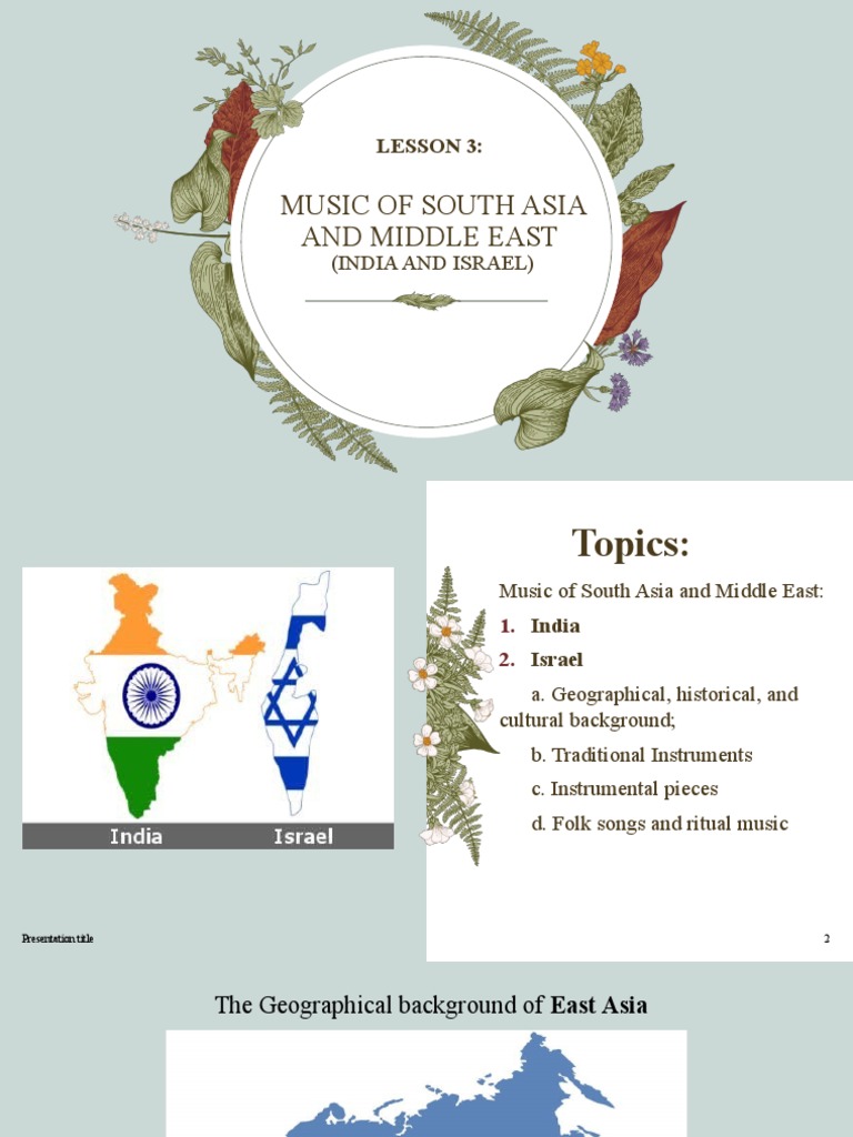 Lesson 3 Music of South Asia and Middle East | PDF