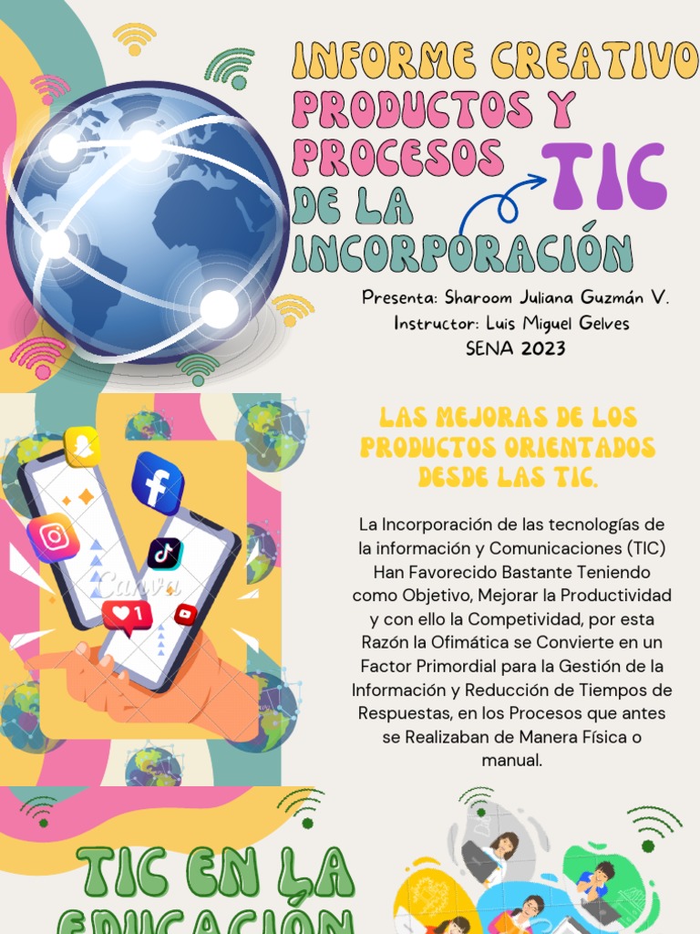 Informe Creativo Tics | PDF | Tecnología de información y comunicaciones | Software