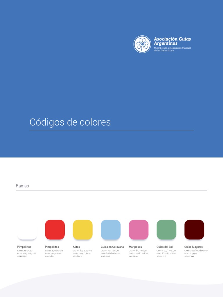 Codigos de Colores Asociación Guías Argentinas (AGA) | PDF
