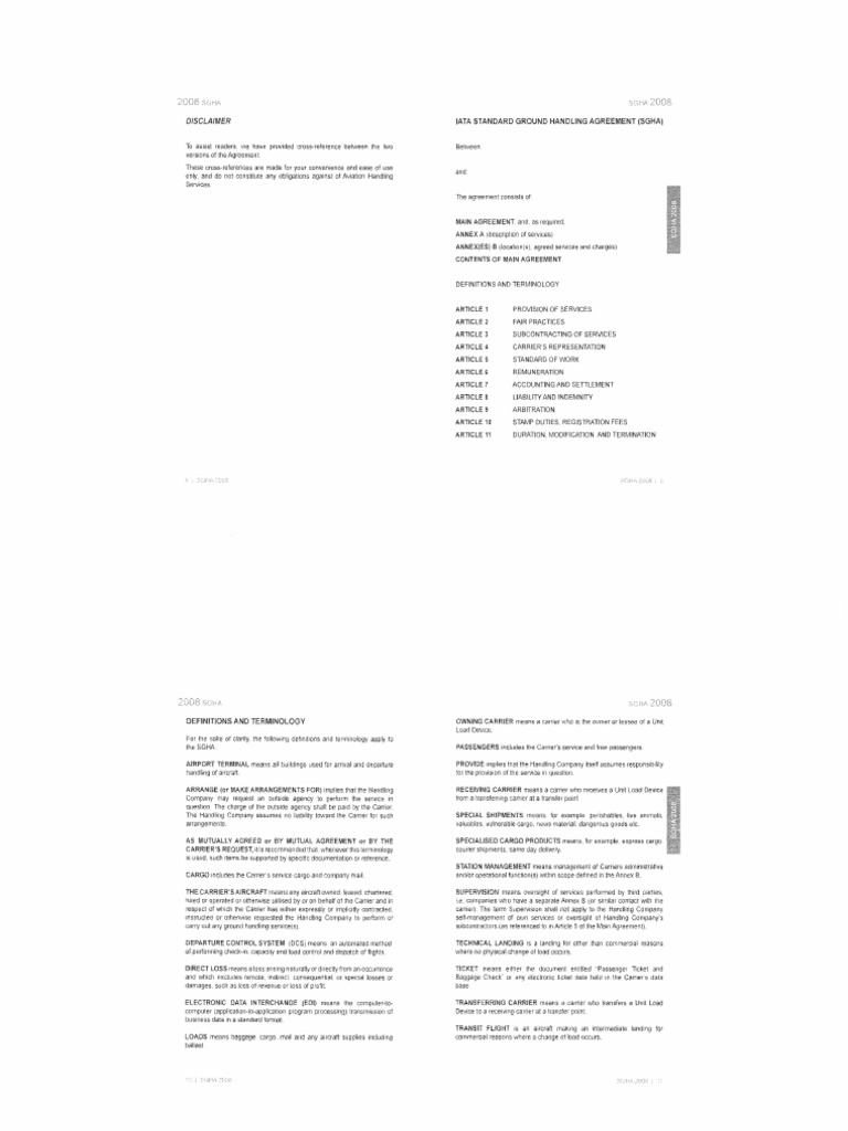 Iata Sgha 2008 | PDF