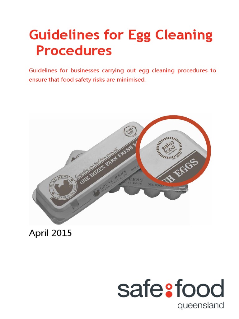 Safe Food Guidelines For Egg Cleaning Procedures - Final | PDF | Egg As ...