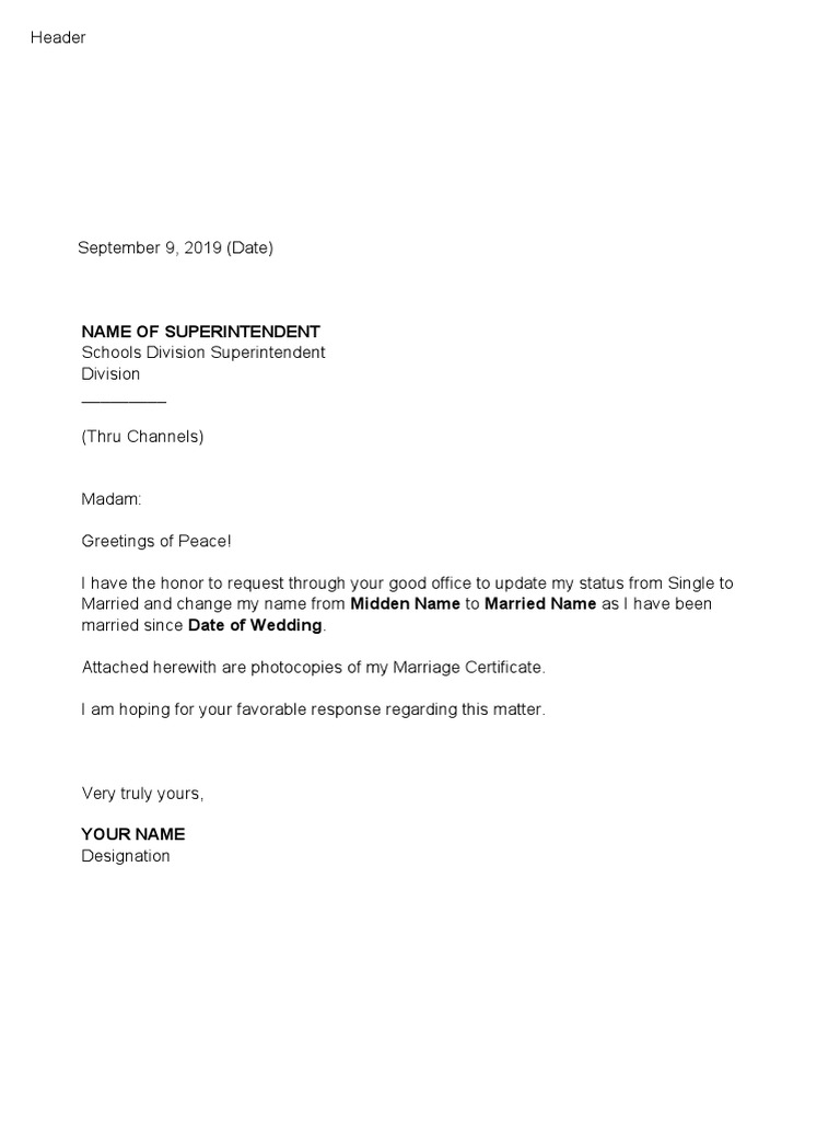 DepEd Change of Status | PDF