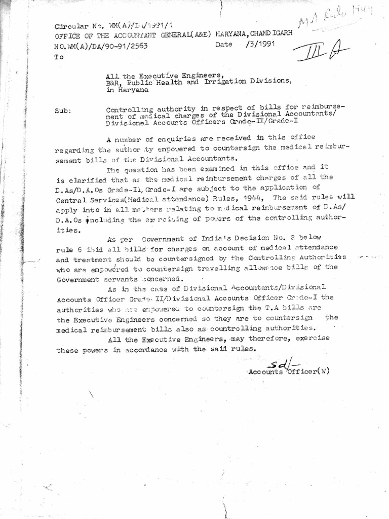 CS (MA) Order - Haryana | PDF