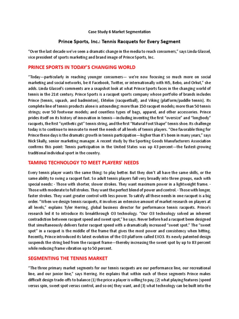 Case Study 6 Market Segmentation | PDF