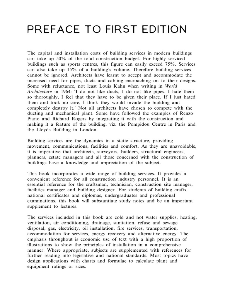 Building Services Handbook - 4 | PDF | Architect | Engineering