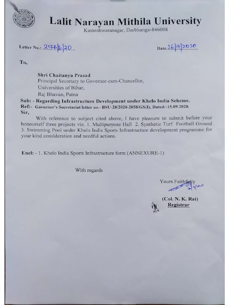 Letter No. 2176.S.20 | PDF