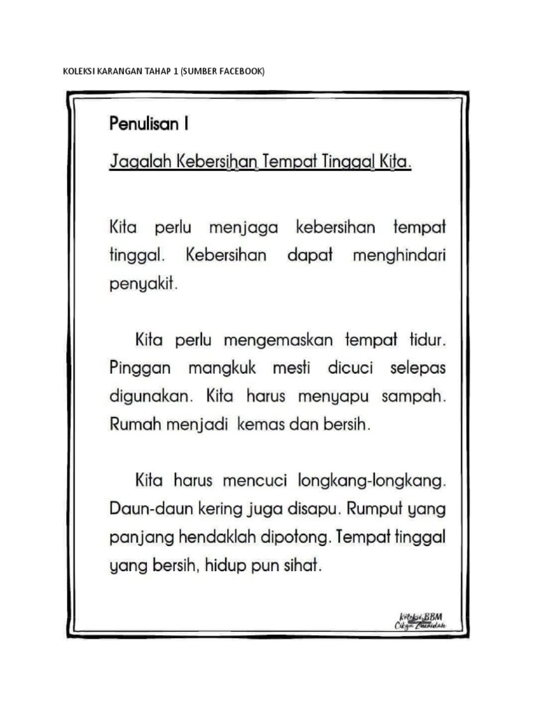 Koleksi Karangan Tahap 1 Pdf