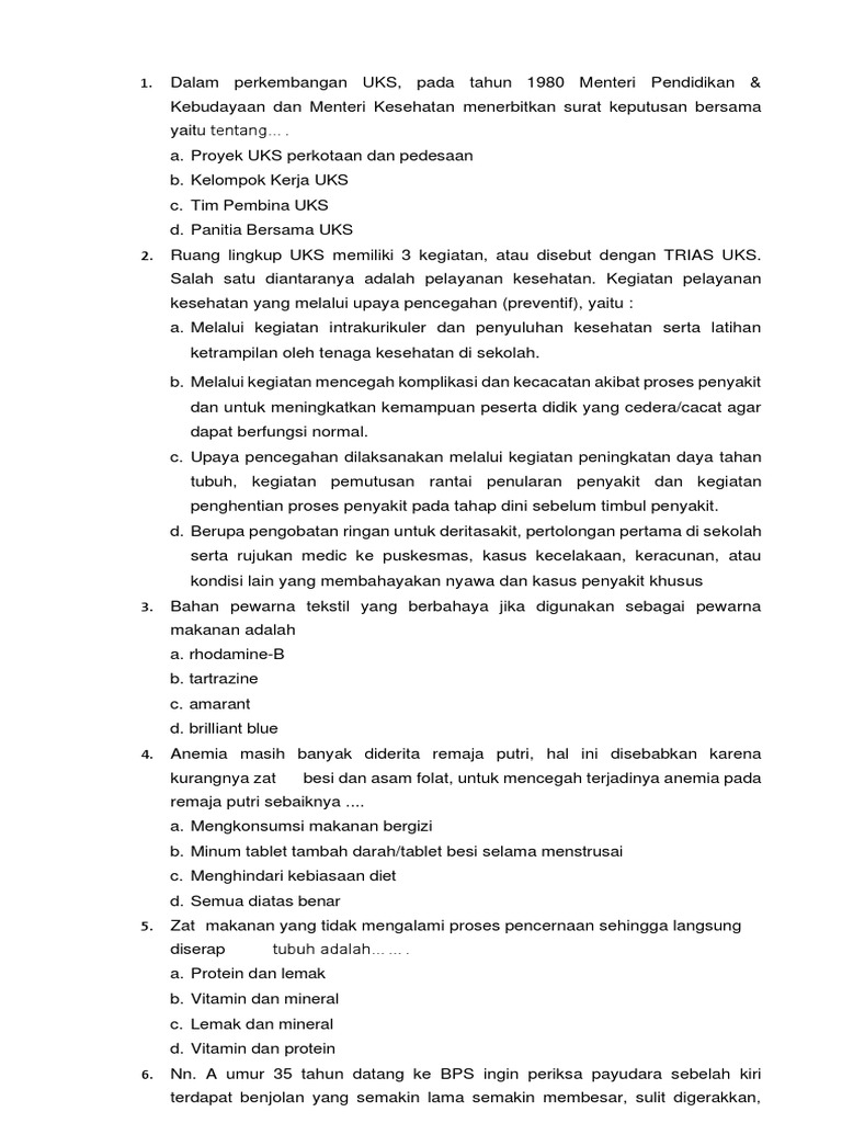 Latihan Soal KKR | PDF | Sains & Matematika | Pengembangan Diri