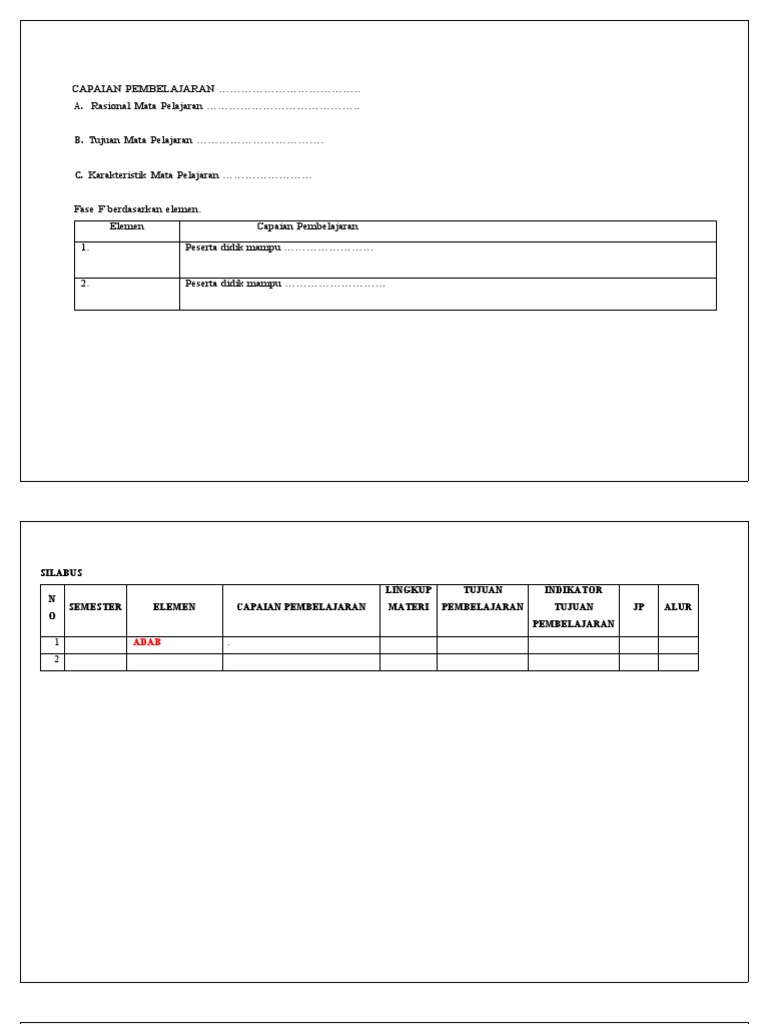 Membuat Modul Ajar TUGAS INDIVIDU | PDF