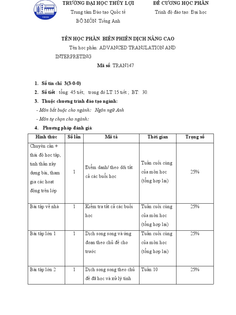 ĐC biên phiên dịch nâng cao 2021 | PDF