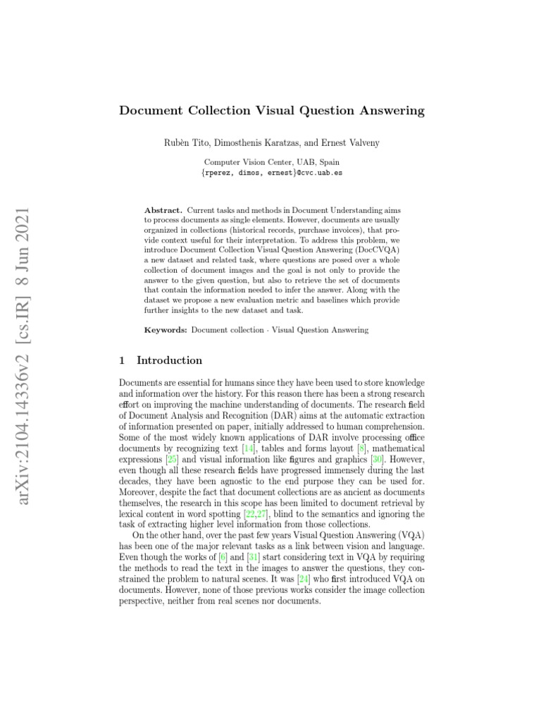 Document Collection VQA Dataset | PDF | Teaching Methods & Materials | Art