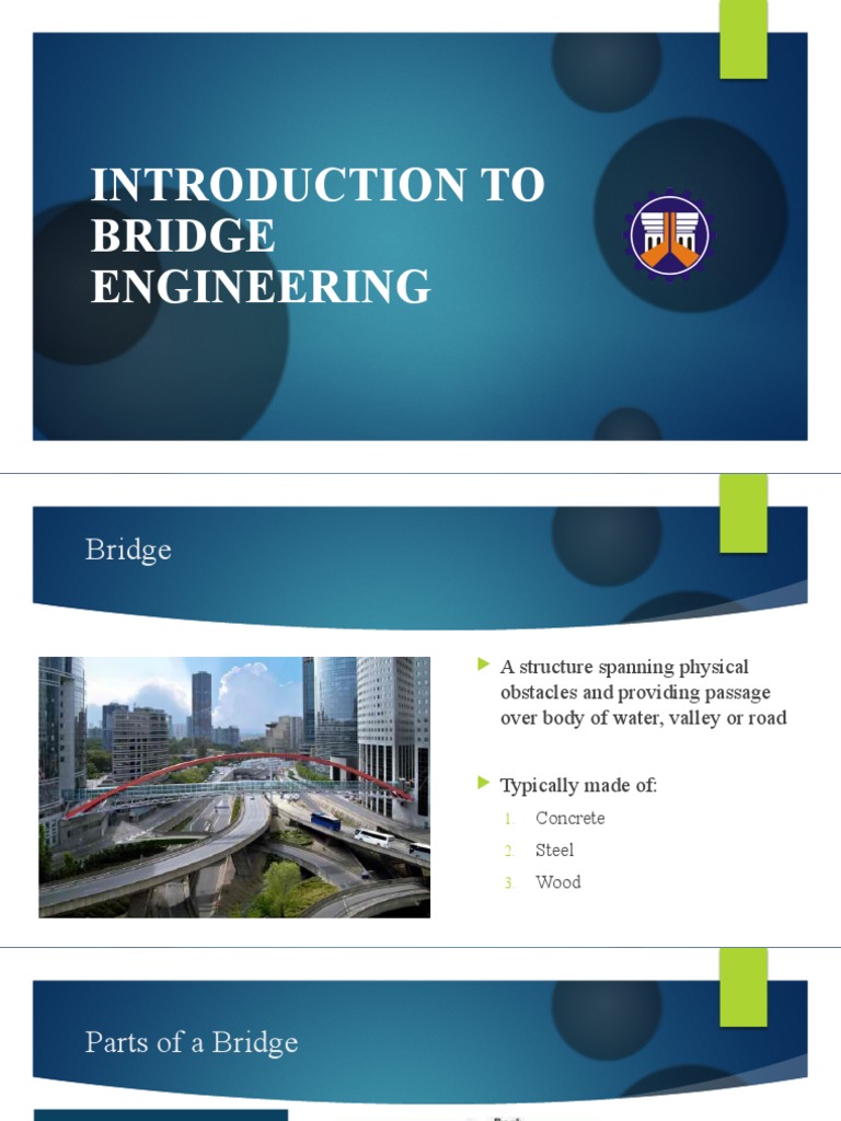 01 Intro To Bridge Engineering | PDF | Bridge | Transport Buildings And ...