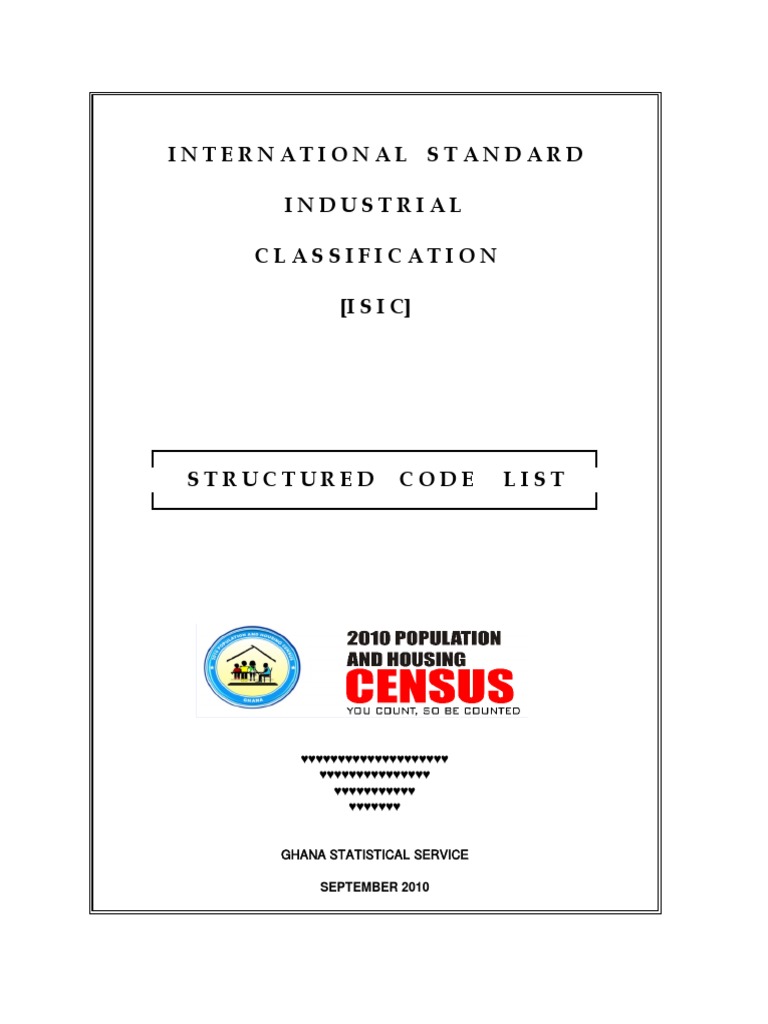ISIC Code Guide for Ghana | PDF | Textiles | Yarn