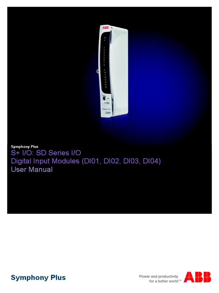 2VAA003014 B en S IO SD Series Digital Input Modules DI01 DI02 DI03 DI04 User Manual | PDF