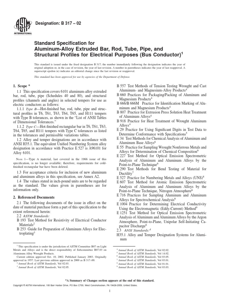 Astm B317 | PDF