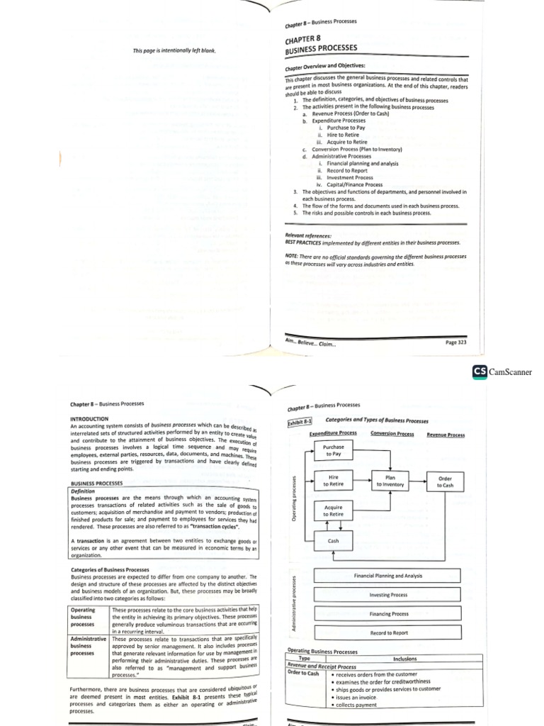 Chapter 8 Business Process | PDF