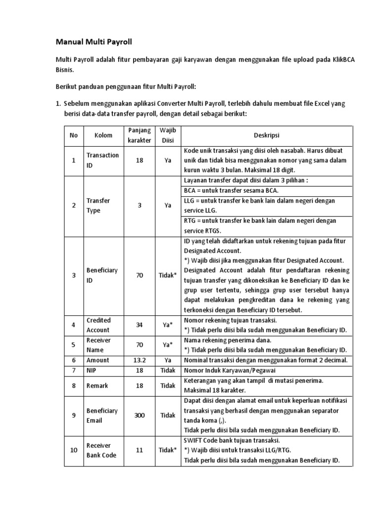 Manual MAT Multi Payroll | PDF | Pengelolaan Keuangan & Uang
