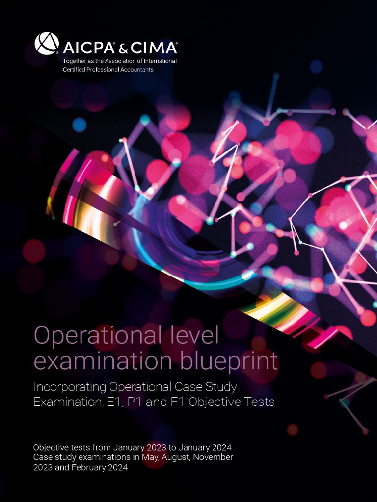 CIMA Operational Exam Blueprint 2023-24 | PDF | Finance & Money Management