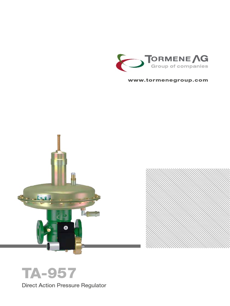 DS - Pressure Regulator - Tormene - TA - 957 | PDF