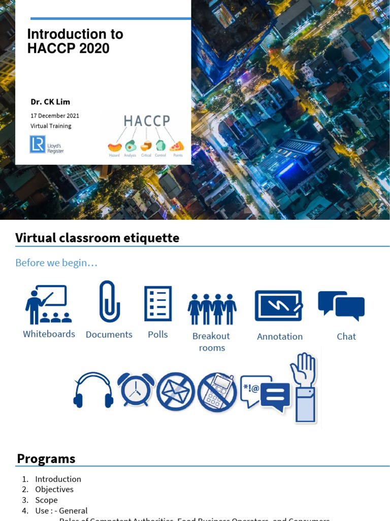 Delegate Slide Introduction To HACCP 2020 Training | PDF | Hazard ...