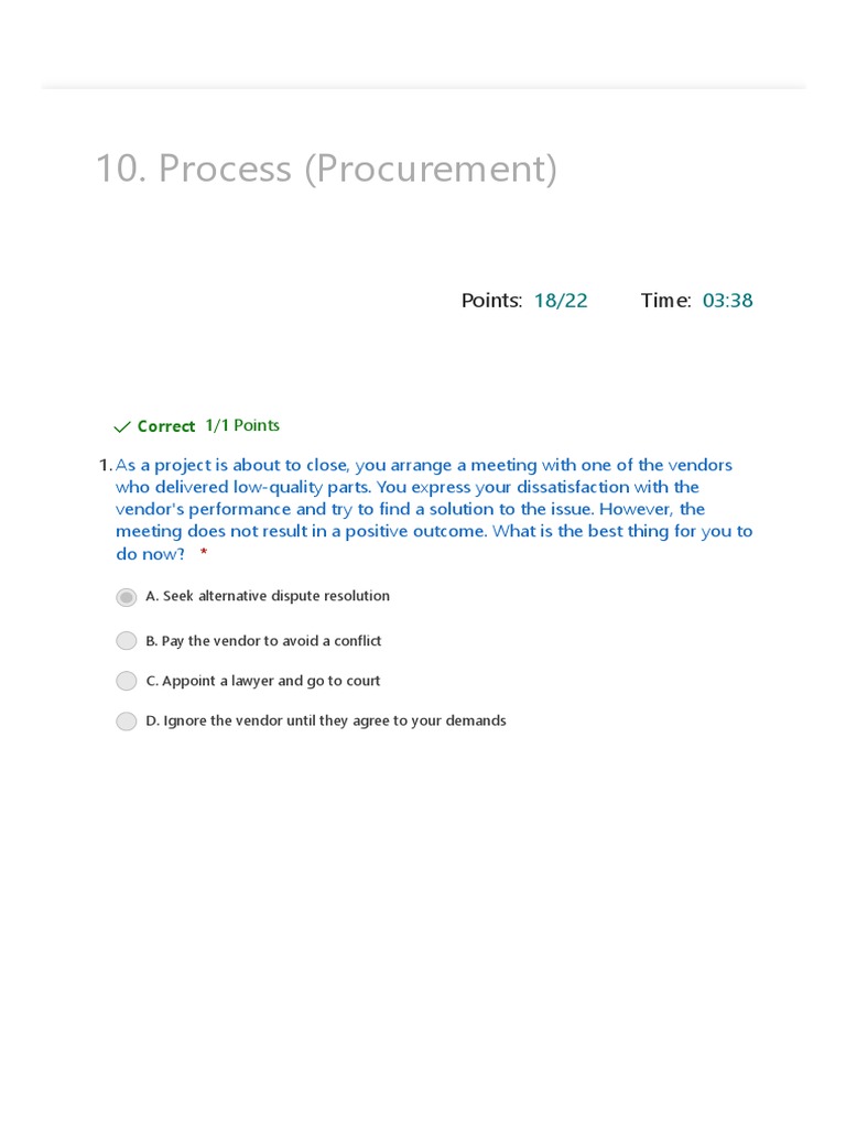 Process (Procurement) | PDF