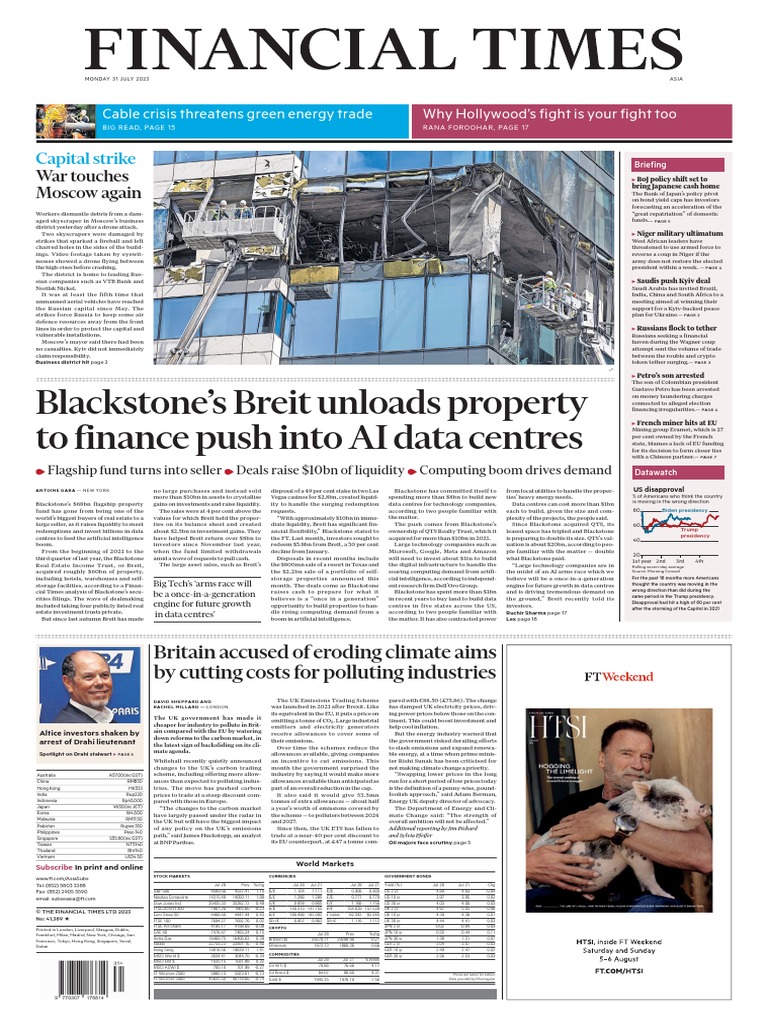 Financial Times Asia 31 July 2023 | PDF | Economies