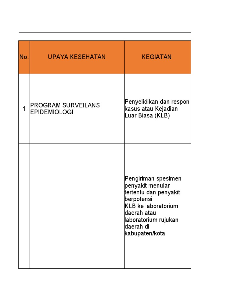 Ruk Surveilans Tahun 2024 | PDF