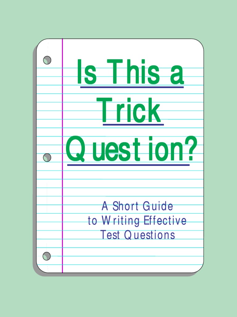 2 - A Short Guide To Writing Effective Test Questions | PDF