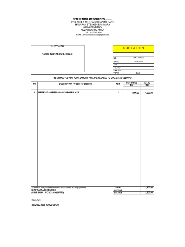 Quot SWR Pendang | PDF