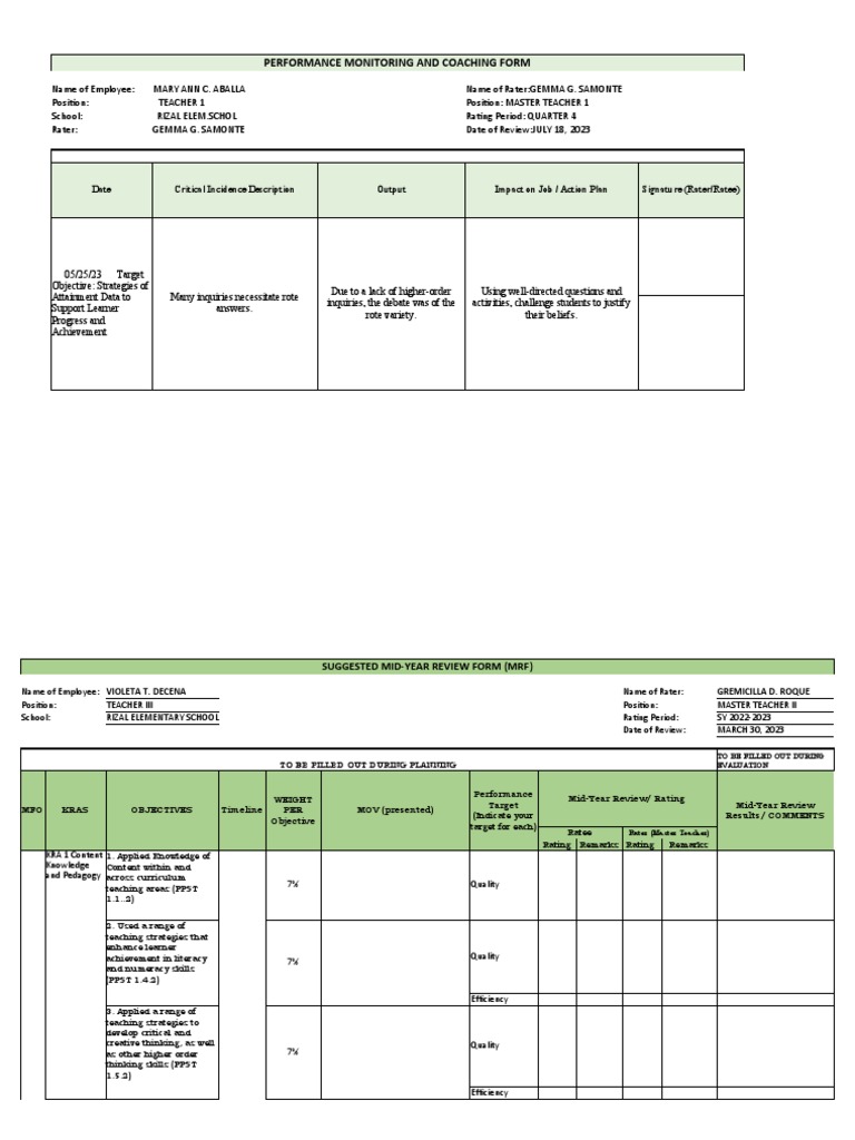 Aballa Q4 PMCF Obj.11 | PDF | Learning | Educational Assessment