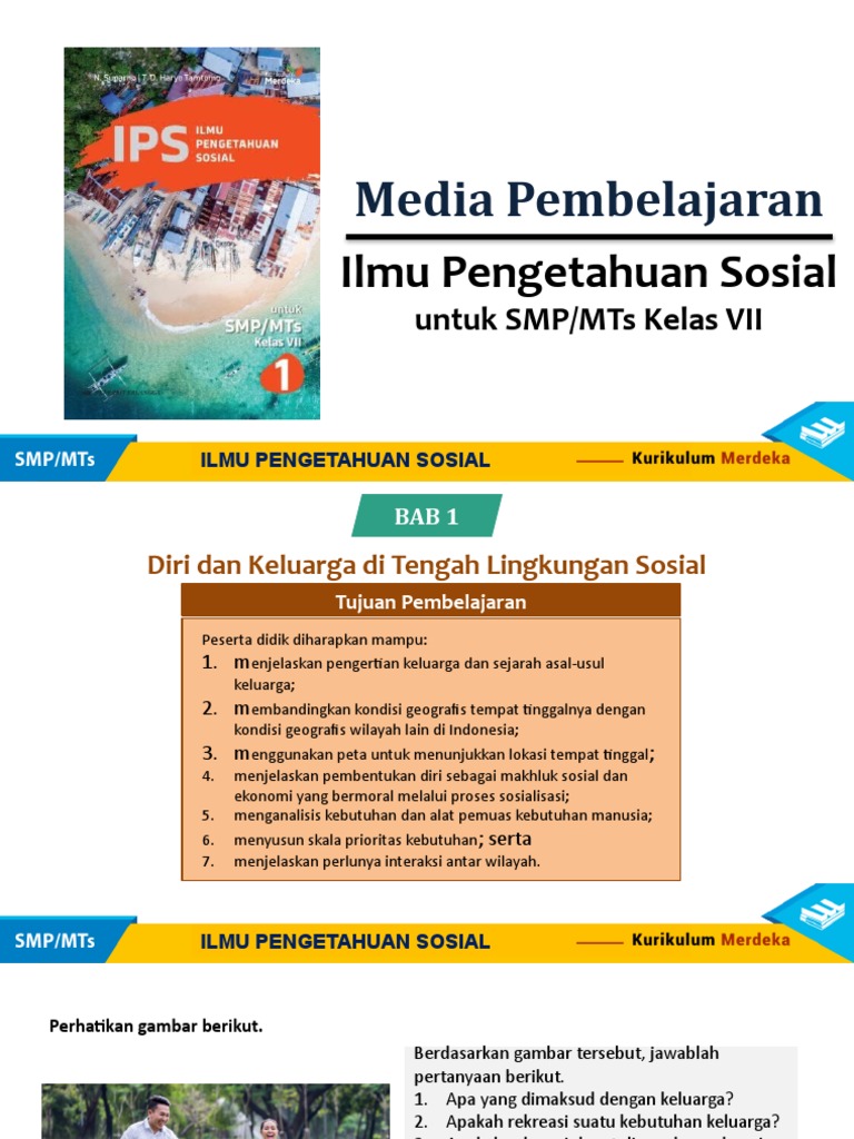 IPS SMP Kelas VII - Bab 1 Diri Dan Keluarga Di Tengah Lingkungan Sosial | PDF | Ilmu Sosial ...