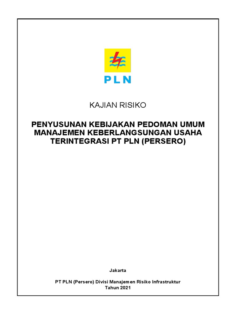 Contoh_Formulir 2 - Profil dan Kajian Risiko 2021 | PDF