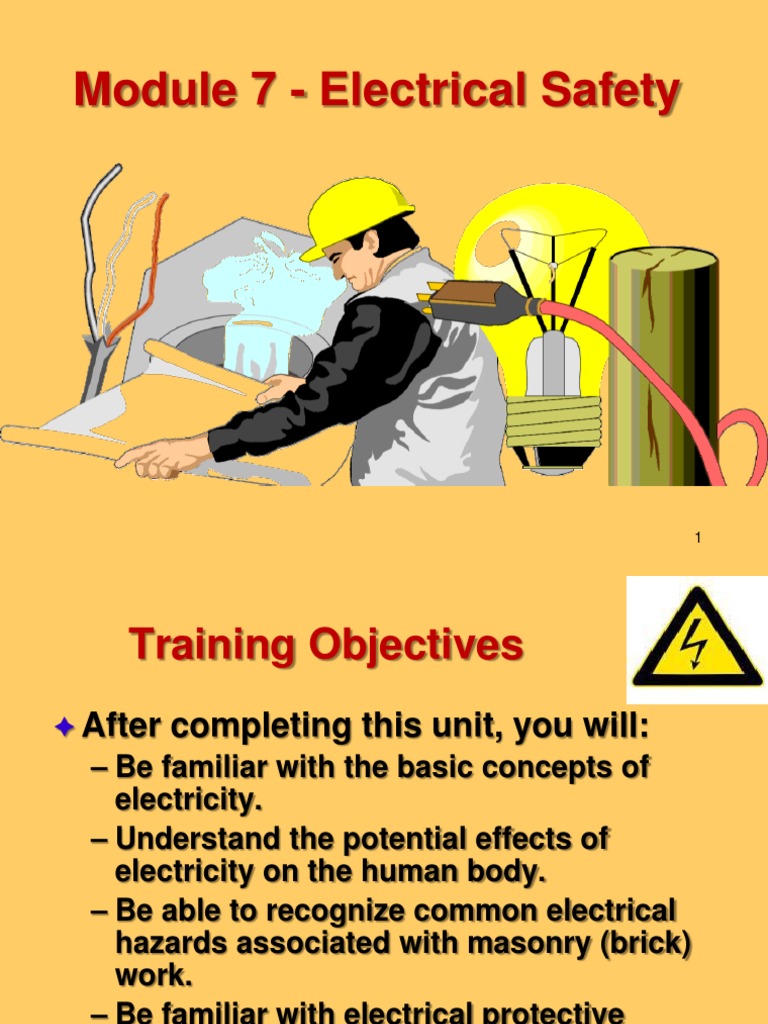 Electrical Safety Training Overview | PDF | Electrical Engineering ...