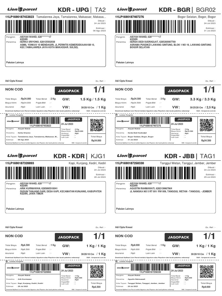 Resi Bu Aisyah 24 Juli 2023 | PDF
