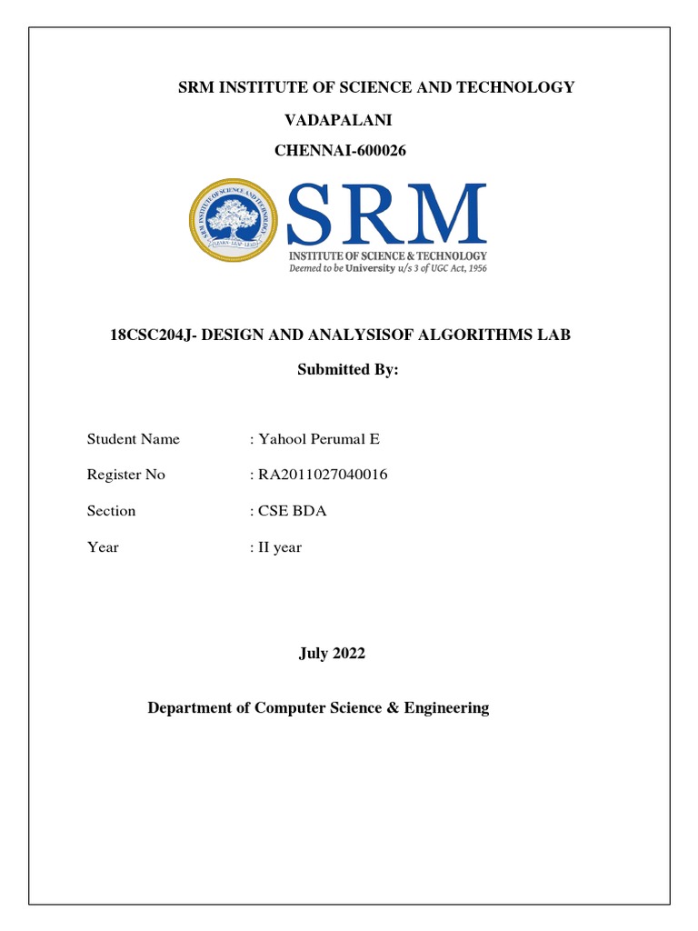 Daa Lab Record Final | PDF | Namespace | Vertex (Graph Theory) Daa Lab Record Final | PDF | Namespace | Vertex (Graph Theory)