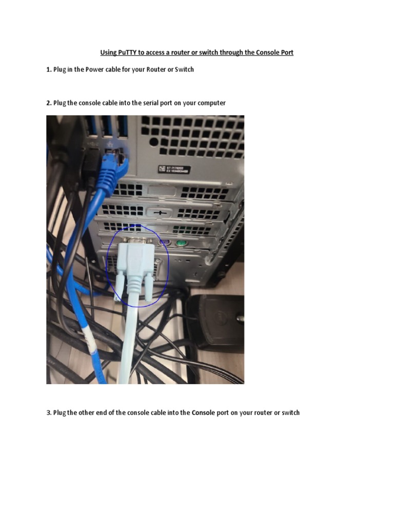 Access Router via PuTTY Console Port | PDF