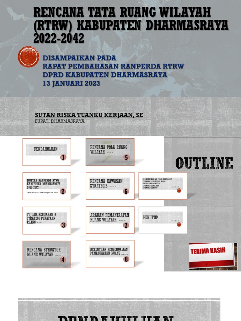 Paparan Pembahasan RTRW DPRD | PDF