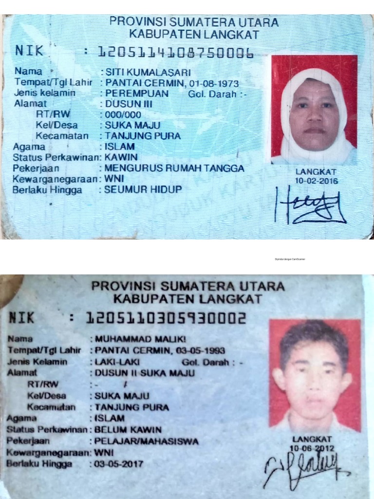 KTP Desa Suka Maju - Pemutakhiran Data | PDF