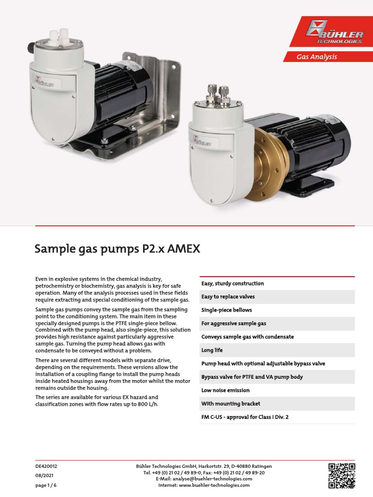 Gas Sample Pump | PDF