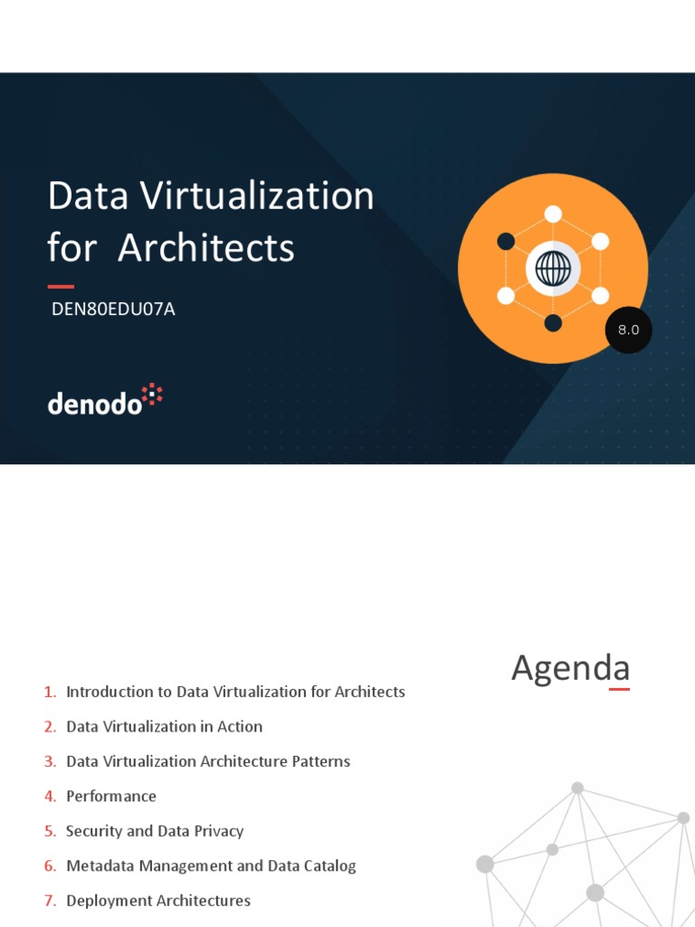 DT-EDU-en-Data Virtualization Architect 8.0-Agenda | PDF
