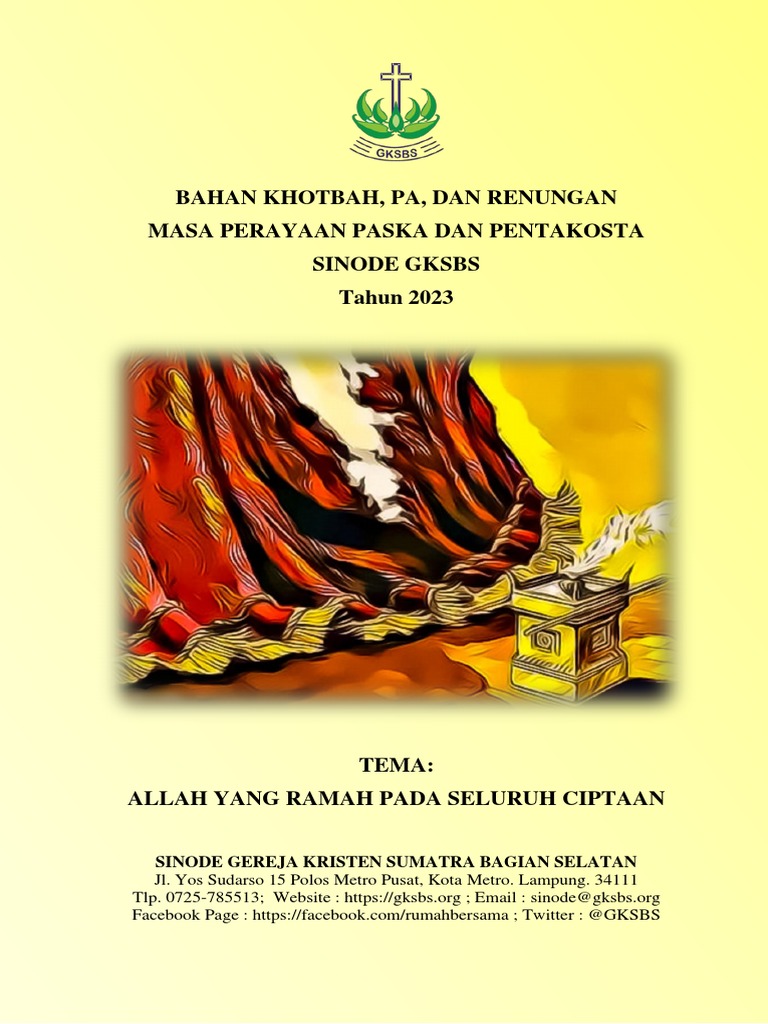 Khotbah PA Dan Renungan Masa Perayaan Paska Dan Pentakosta Sinode GKSBS ... Khotbah PA Dan Renungan Masa Perayaan Paska Dan Pentakosta Sinode GKSBS ...