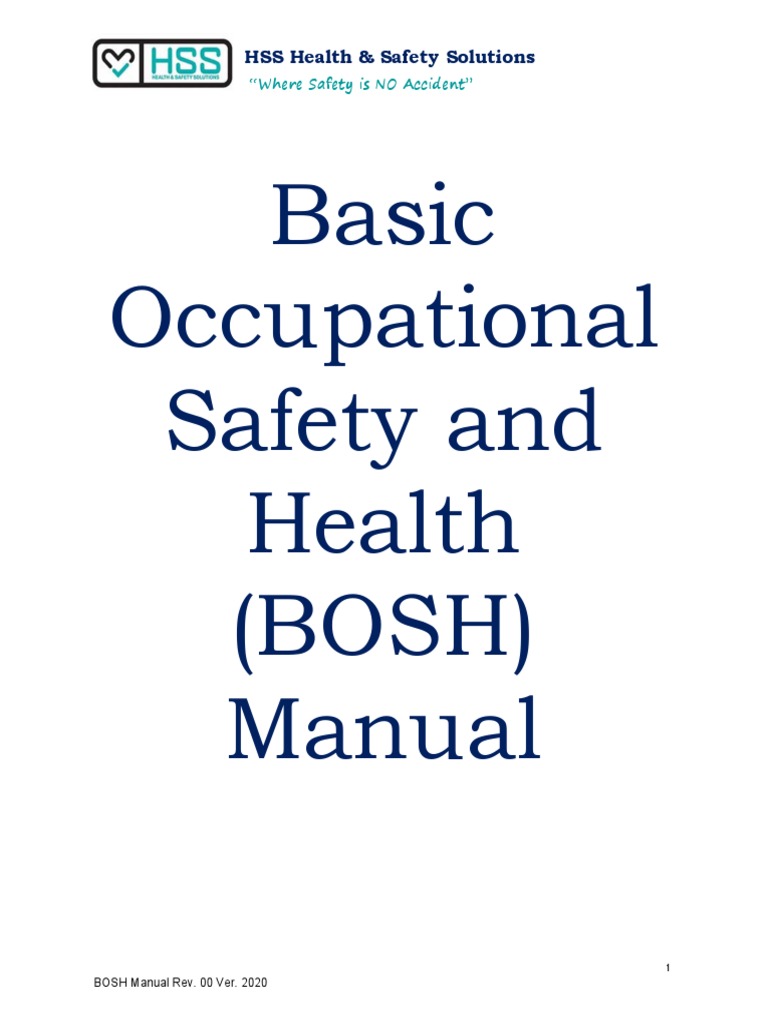 BOSH Manual Rev. 01 Ver. 2020 | PDF | Occupational Safety And Health ...
