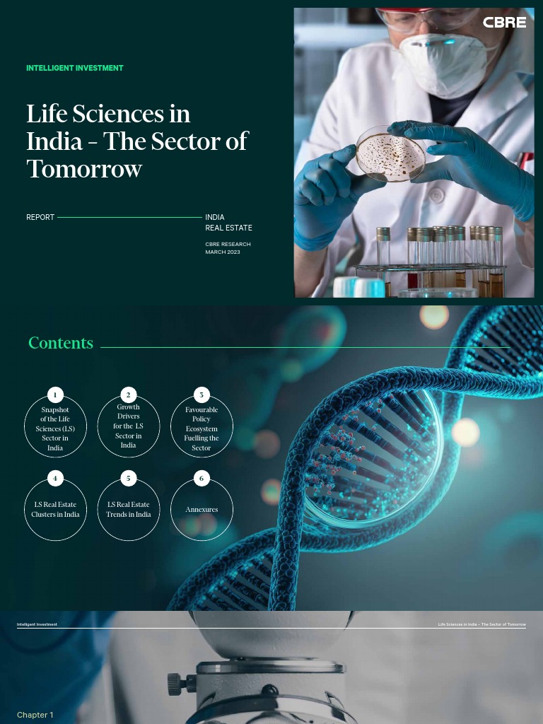 CBRE - Life Sciences in India - The Sector of Tomorrow | PDF