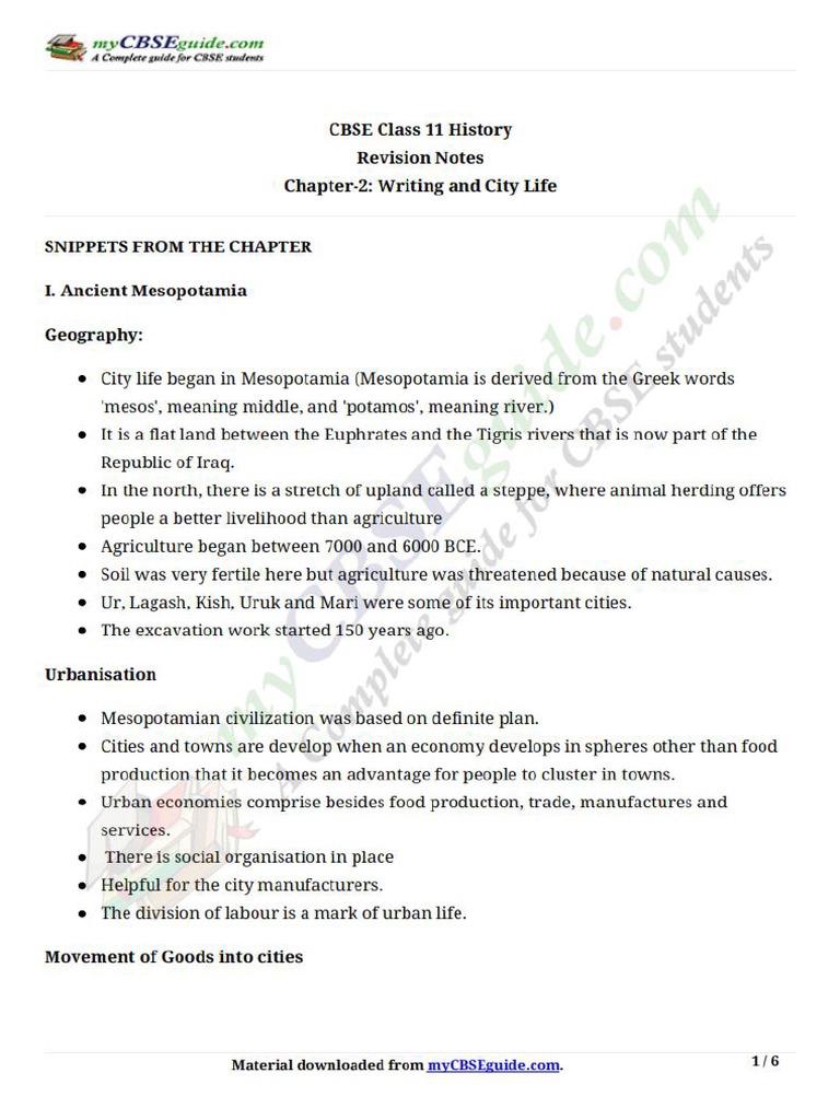 Cbse 11 History Notes Ch02 | PDF