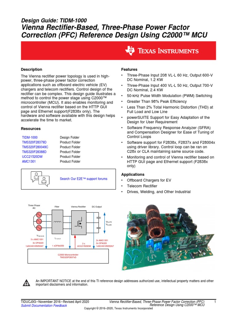 Vienna Rectifier-Based, Three-Phase Power Factor | PDF