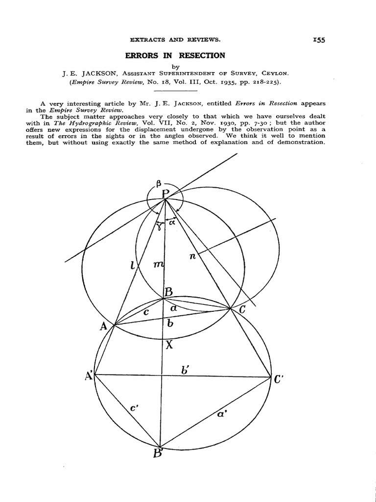 Errors in Resection | PDF